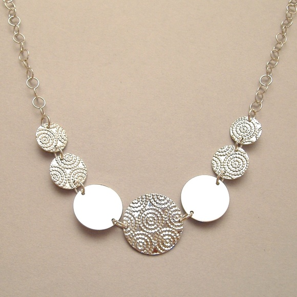 Hand Crafted | Jewelry | Echo Path Sterling Silver Disc Chain Necklace ...